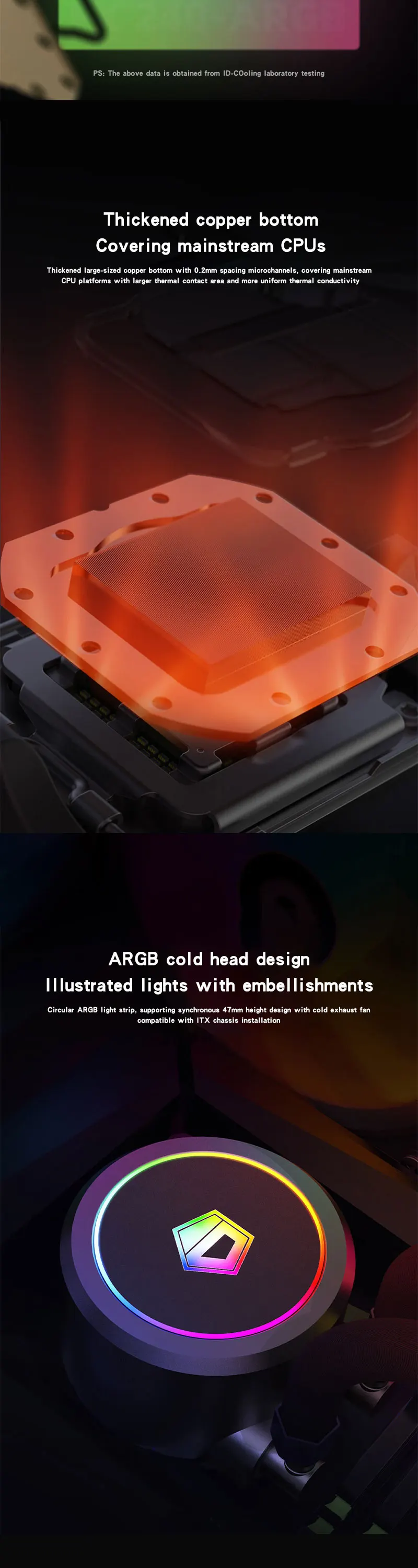 Id-cooling Fx120 Argb Aio Cpu Cooler - 120mm Radiator,Rgb Fan For ...