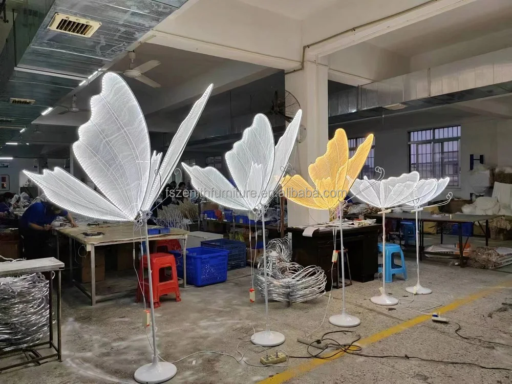 Wedding Butterfly Decorations - Large LED Butterfly Lamps