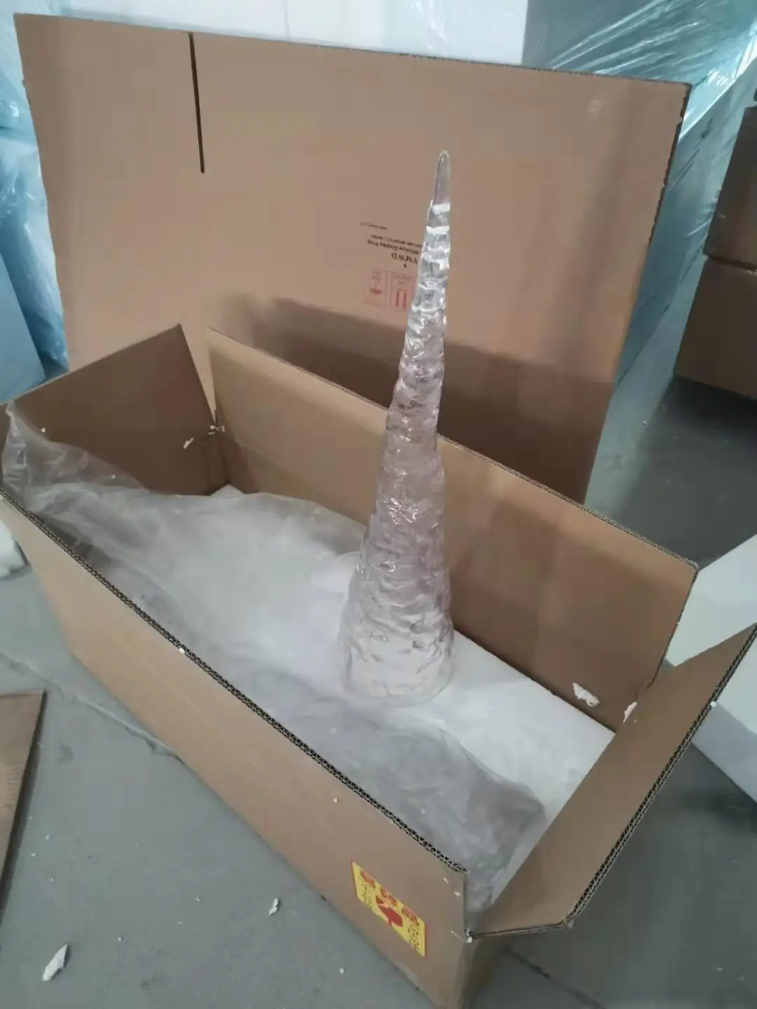 Visual Display Artificial Clear Resin Icicles - Christmas Decor