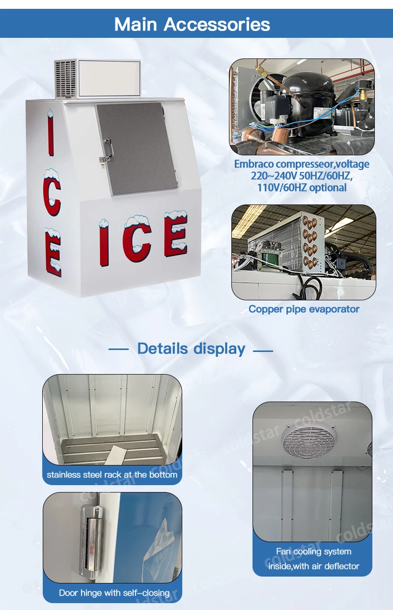 Ice Storage Bin Freezer - Efficient Bagged Ice Solution