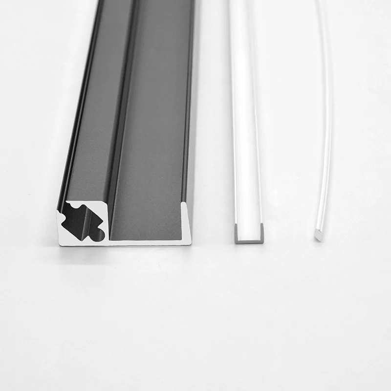 Plug type LED aluminum anodized aluminum extruded LED profile Front ...