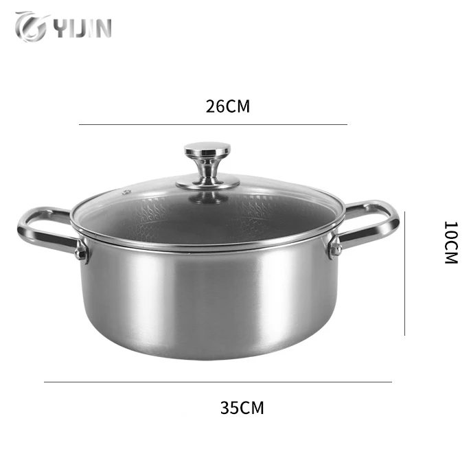 Wholesale Nonstick Honeycomb 26cm Soup Pot 316 Stainless Steel Cooking ...