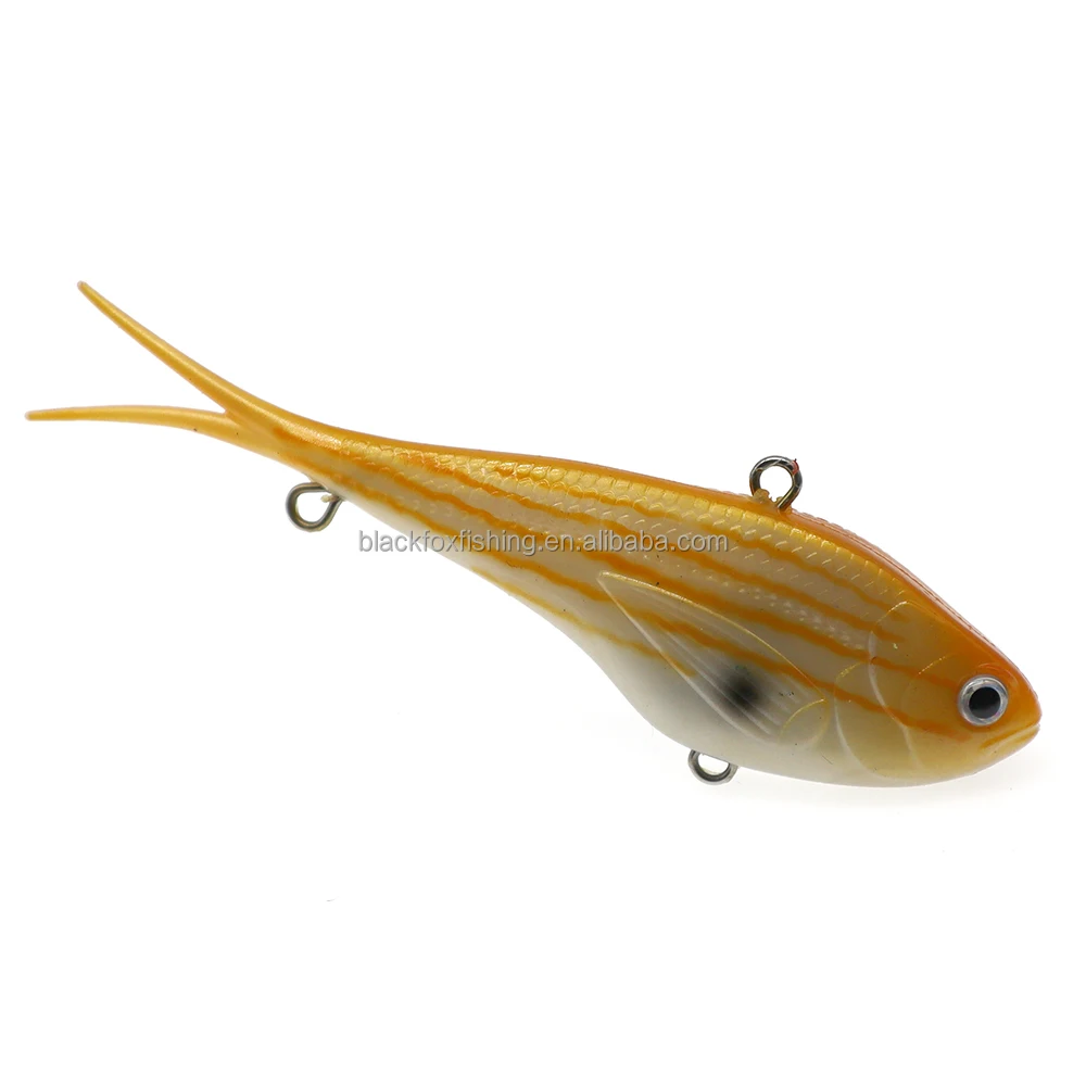 130mm/63g TPR/TPE VIBE Seawater Tuna Vib Lead - Soft Vibe Lure