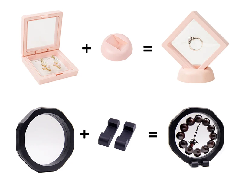 Jewelry Box 3d Floating Frame Jewelry Display Packaging Case Ornament ...