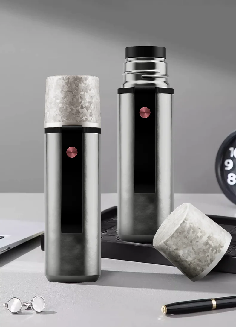 17oz Double Wal Titanium Travel Vacuum Insulated Reusable Vacuum Cup ...