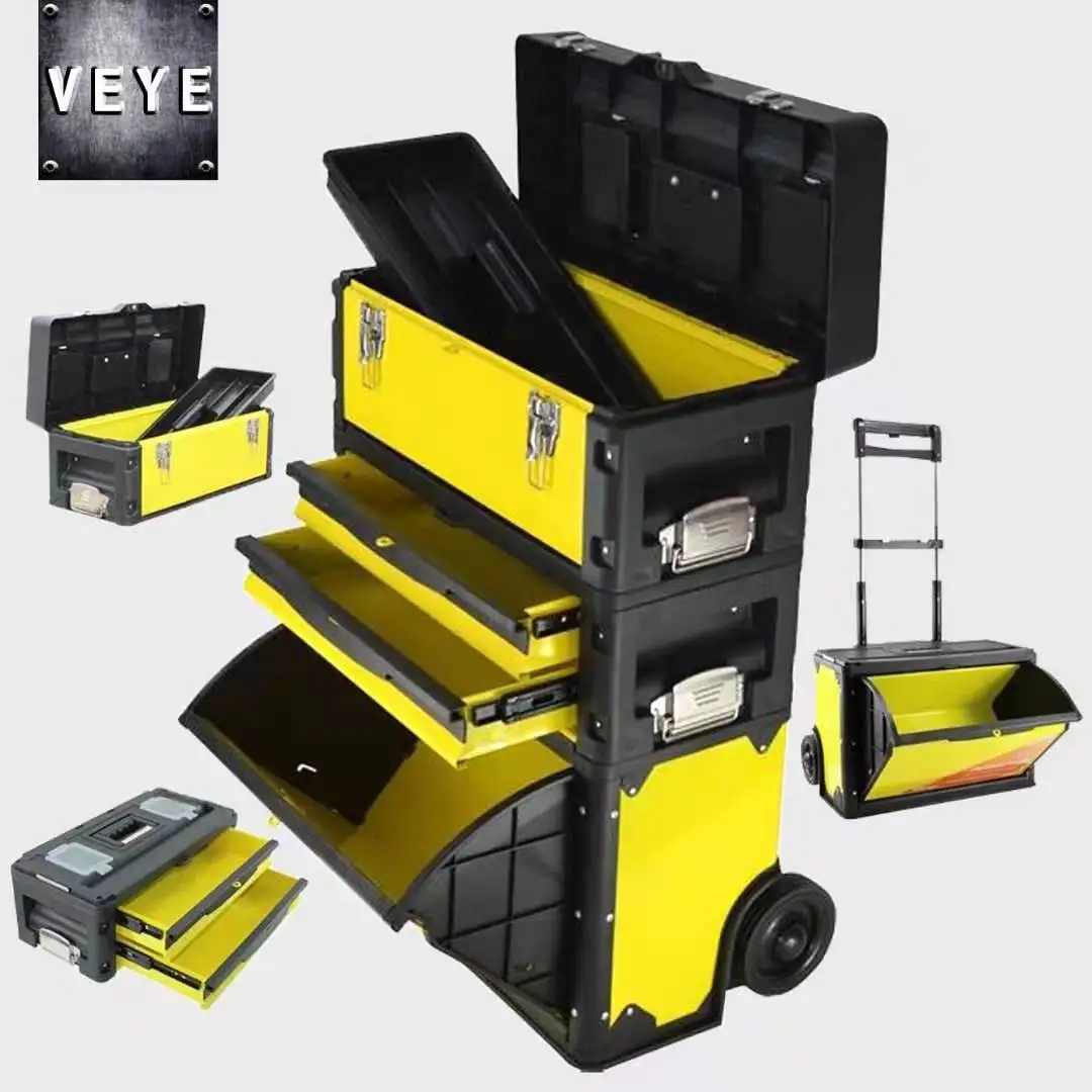 Factory Directly Sell Tools And Instrument Tool Box With Wheels,Empty ...