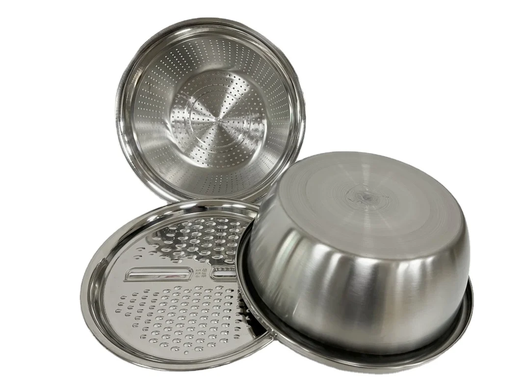 Multifunctional Stainless Steel Basin,Colander Strainer Set With Drain ...