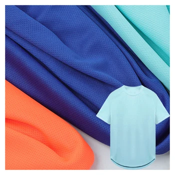 Recycled 100% Polyester Knitted Quick Dry Breathable Bird Eyes 3d Air ...