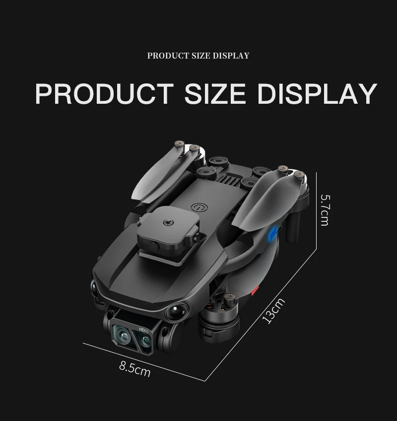 H9 Mini Drones 4k Dual Cameras Obstacle Avoidance Optical Flow Wifi Fpv ...