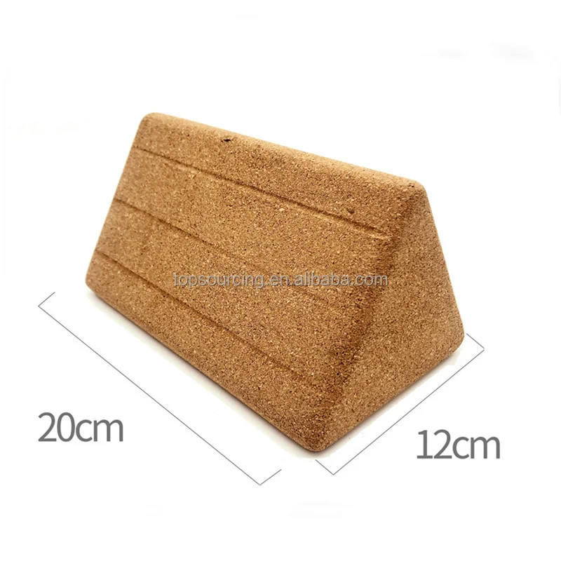 Private Label Eco Friendly High Density Custom Logo Cork Block Yoga ...