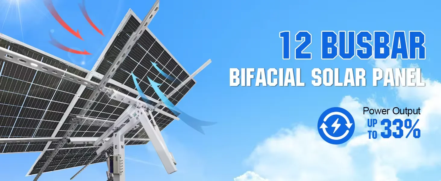200 Watt Bifacial Solar Panel - Efficient Power Generation