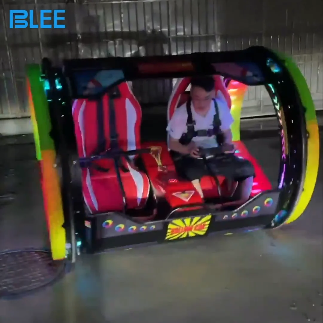 Amusement Park Rides 360 Degree Rotation Happy Rolling Car Outdoors ...