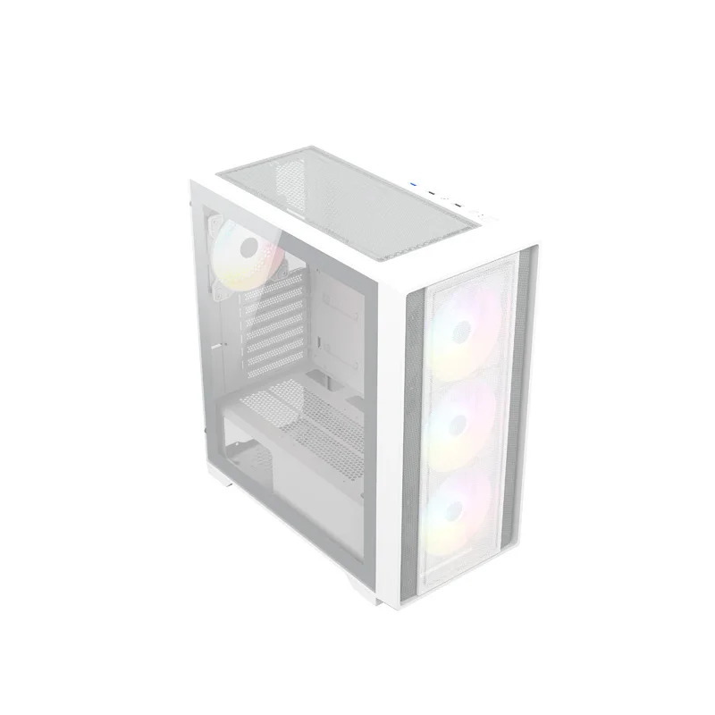White Color Gaming Pc Case Mesh Panel Atx Gaming Case Usb 3.0 Desktop ...