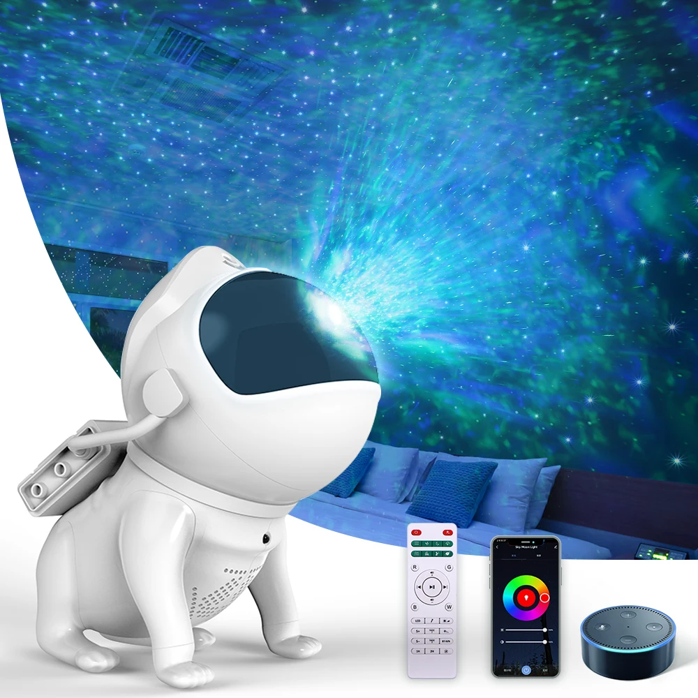Space Dog Projector Smart Speaker Bt Tuya Led Star Galaxy Projector ...