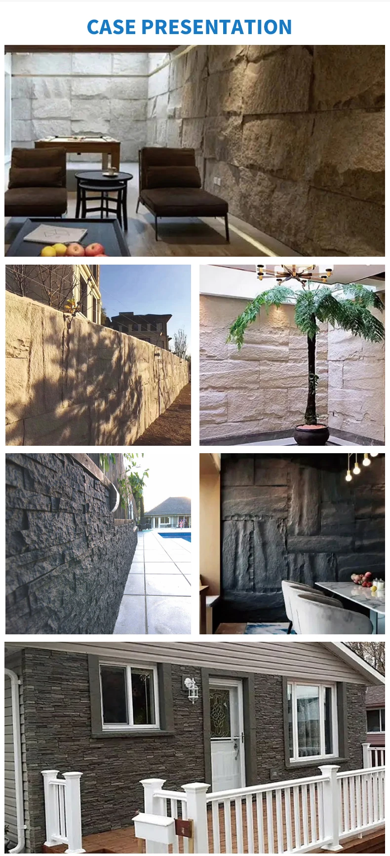 Soteng PU Stone Skin - Durable, Flexible Wall Cladding