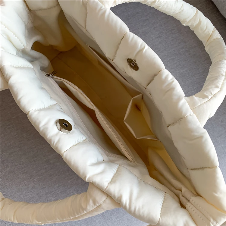 New Design Wholesale Handbags Wadding Fashion Nylon Tote Bag Striped ...