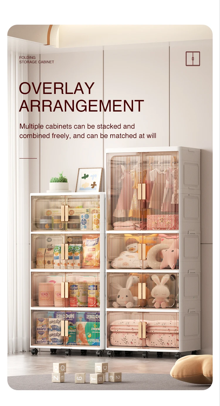 Storage Cabinet Plastic Wardrobe Folding Open Wardrobe Folding Storage ...
