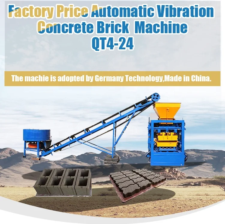 QT4-24 Interlocking Concrete Block Mold Appareil Price Philippines