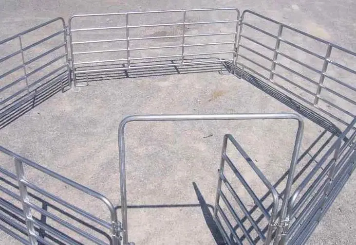 6 Bar High Quality Welded Galvanized Utility Demountable Horse Round ...