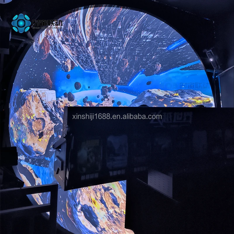 360 Flying Dome Cinema 6-DOF Motion Seats 7D Theater 180 Rotation Dome ...