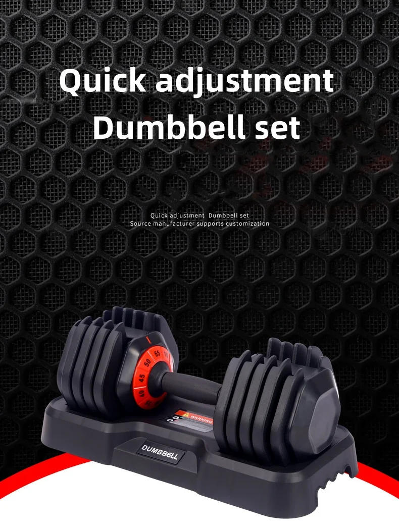 New 11kg (25 Pounds) Adjustable Automatic Dumbbells Quick and Easy to Use for Men and Women's ...