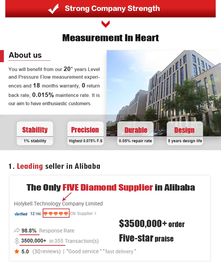 Holykell Smart Pressure Transmitter - Precision & Reliability