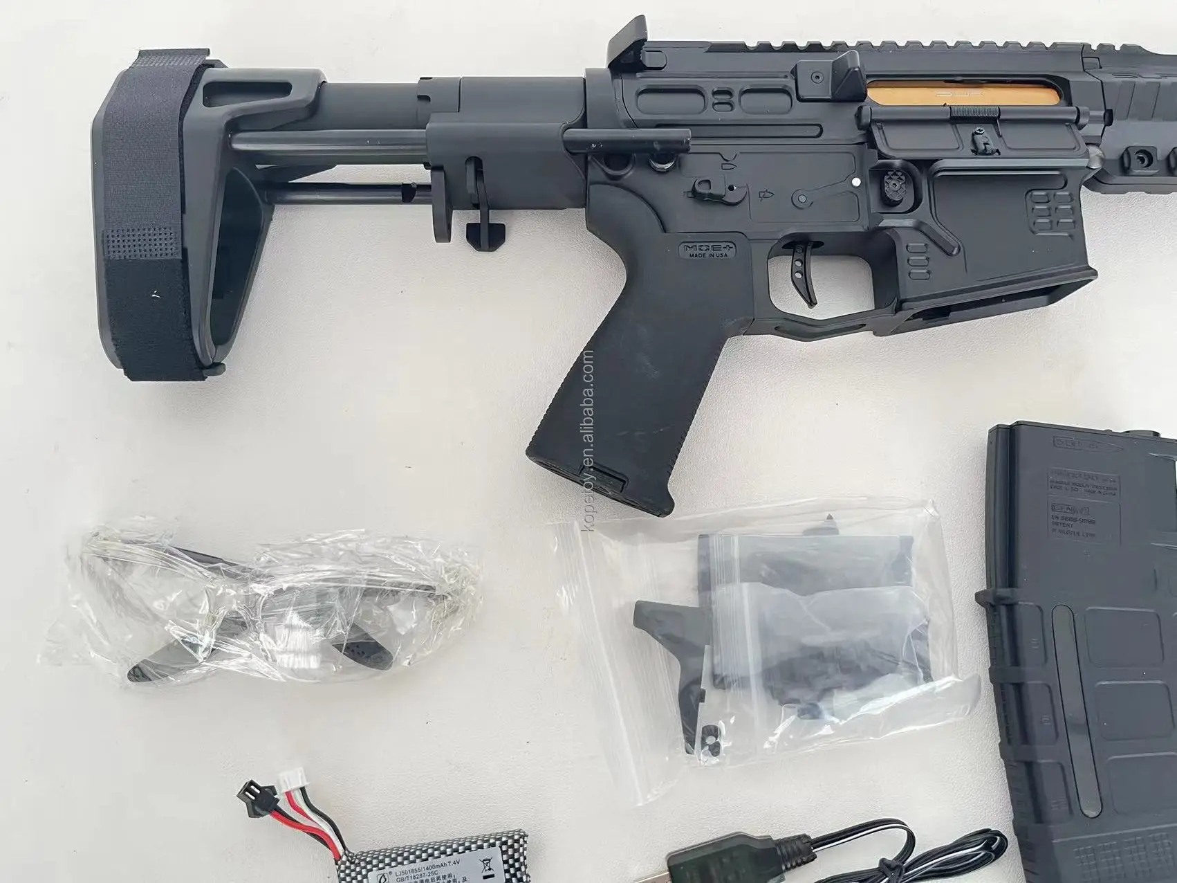 Kopetoy Slr Chip Assault Rifle Metal Gear Toy Guns Gel Blaster Gun ...