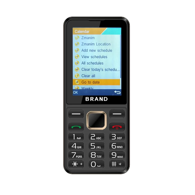 Odm Custom Design 4G New Kosher Mobile Phone Hebrew Language
