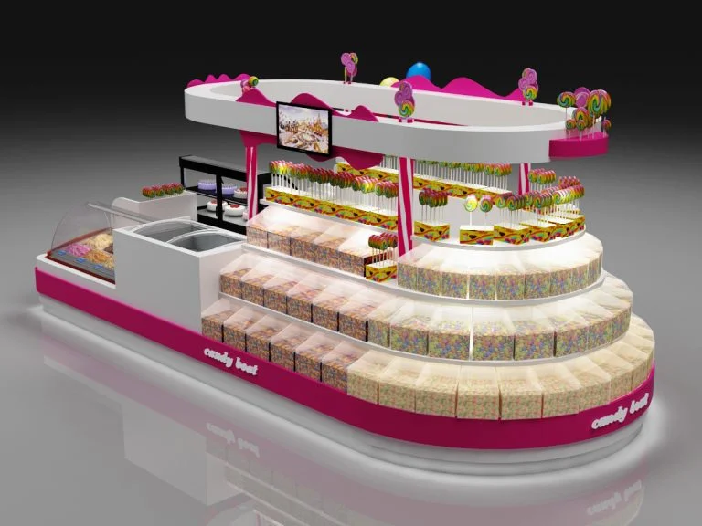 Modern Candy Kiosk for Retail Display in Luxury Shopping Malls ...