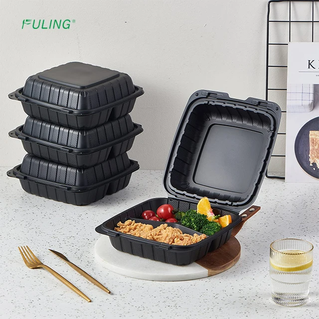 FULING 9x9x3 Inch MFPP Plastic Food Containers - Sustainable ...