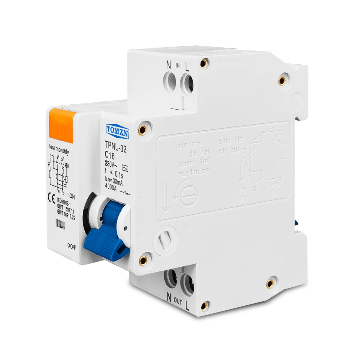 Alibaba.com: TPNL DPNL 230V 1P+N RCBO MCB with residual current ...