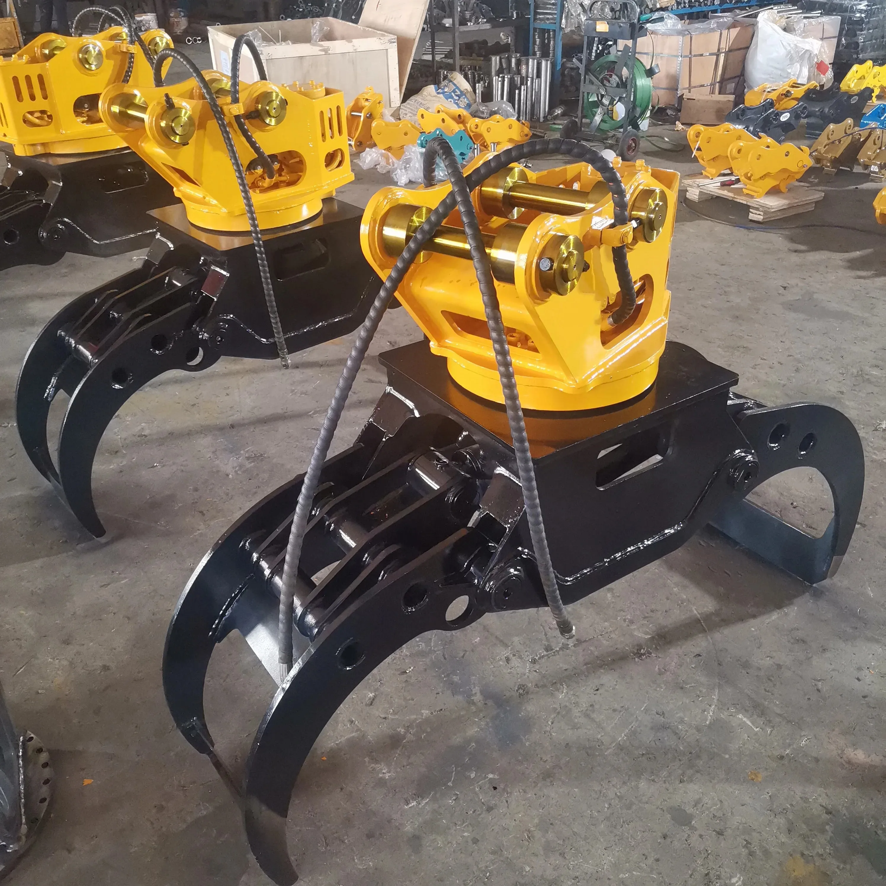 Hot Sale Hydraulic Excavator Log Grapple/rotary Grapple For 4-8 Tons ...