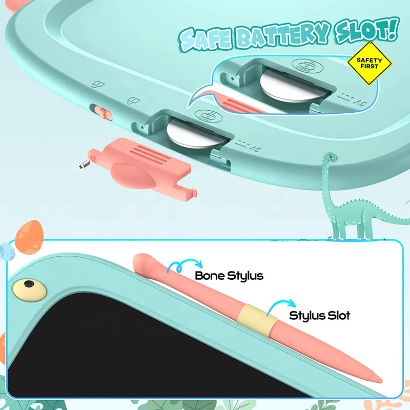 Learning Educational Cartoon Dinosaur Toys Gift Set 8.5inch Kids ...