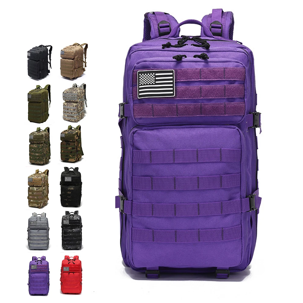 Molle Custom 40L 45L 50L Trekking 900D Riding Nylon Rucksack Backpack ...