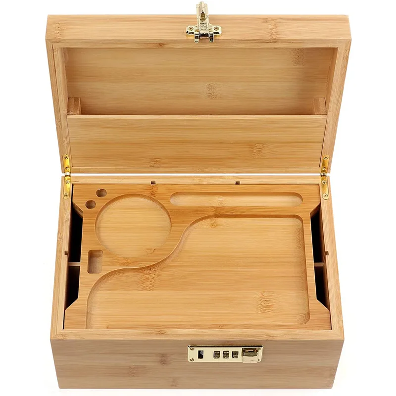 Wholesale Nature Bamboo Pink Smoke Stash Box Wooden Hash Stash ...