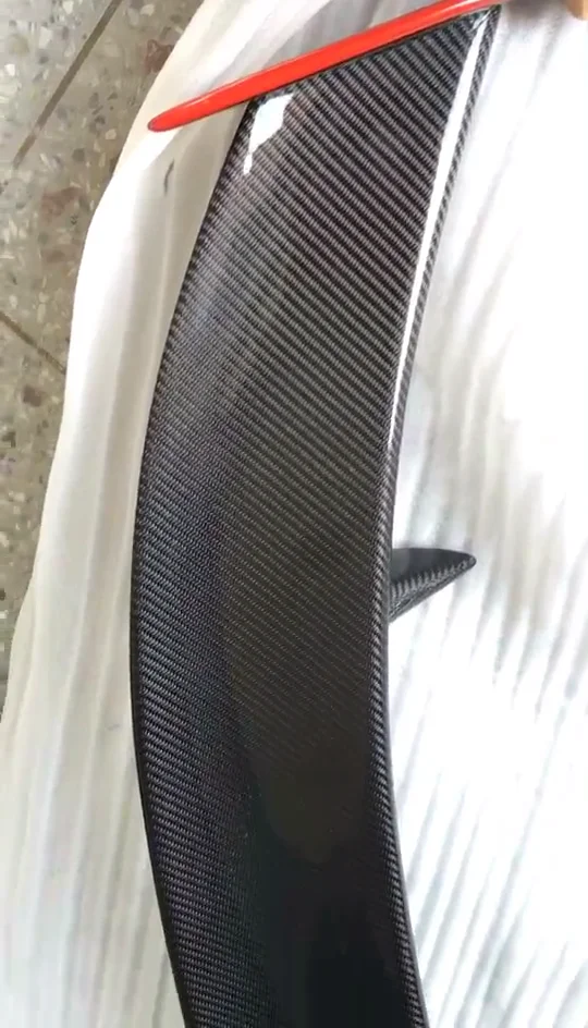 Carbon Fiber Gurney Flap Wide Gt Style Trunk Spoiler Roof Wing For ...