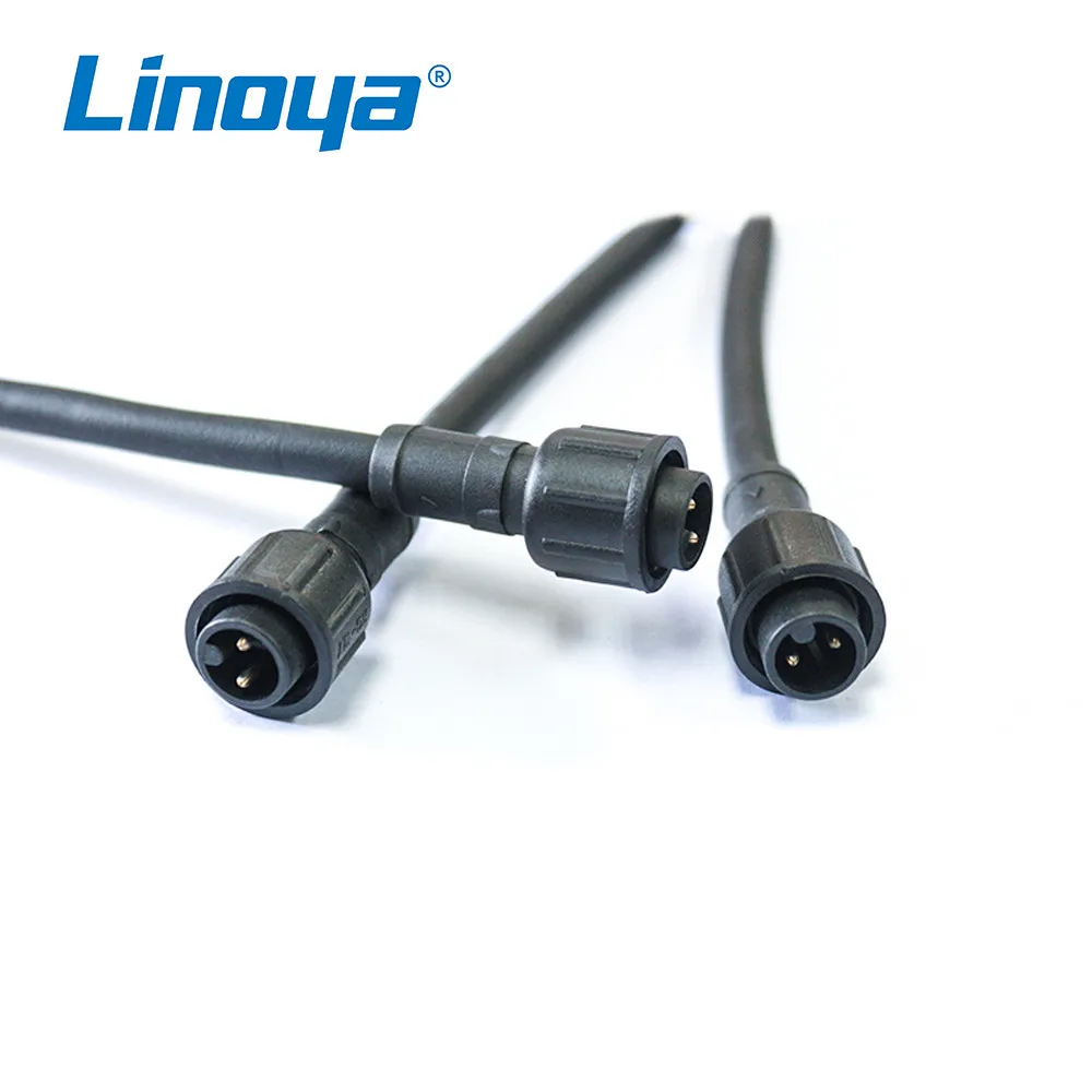 Linoya 2 pin connector waterproof power cable| Alibaba.com