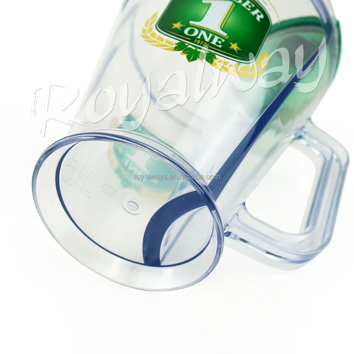 Clear Plastic Drink Pitcher 60oz Beer Pitcher With Ice Chamber - Buy ...