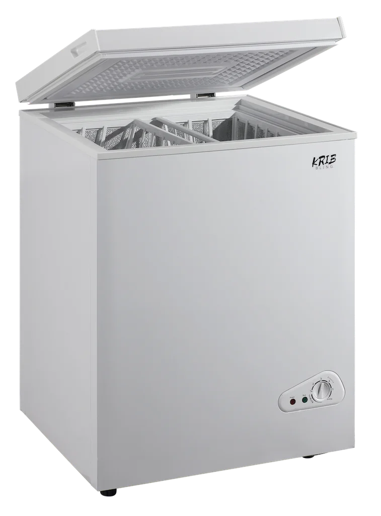 5.3 Cu Ft Single Door Chest Freezer Direct Cooling Small Deep Freezer ...