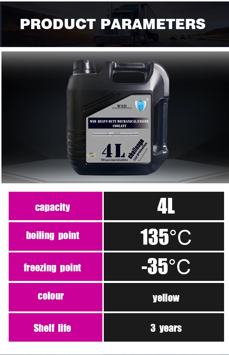 Heavy Load Mechanical Engine Coolant Environmental Protection -35 ...