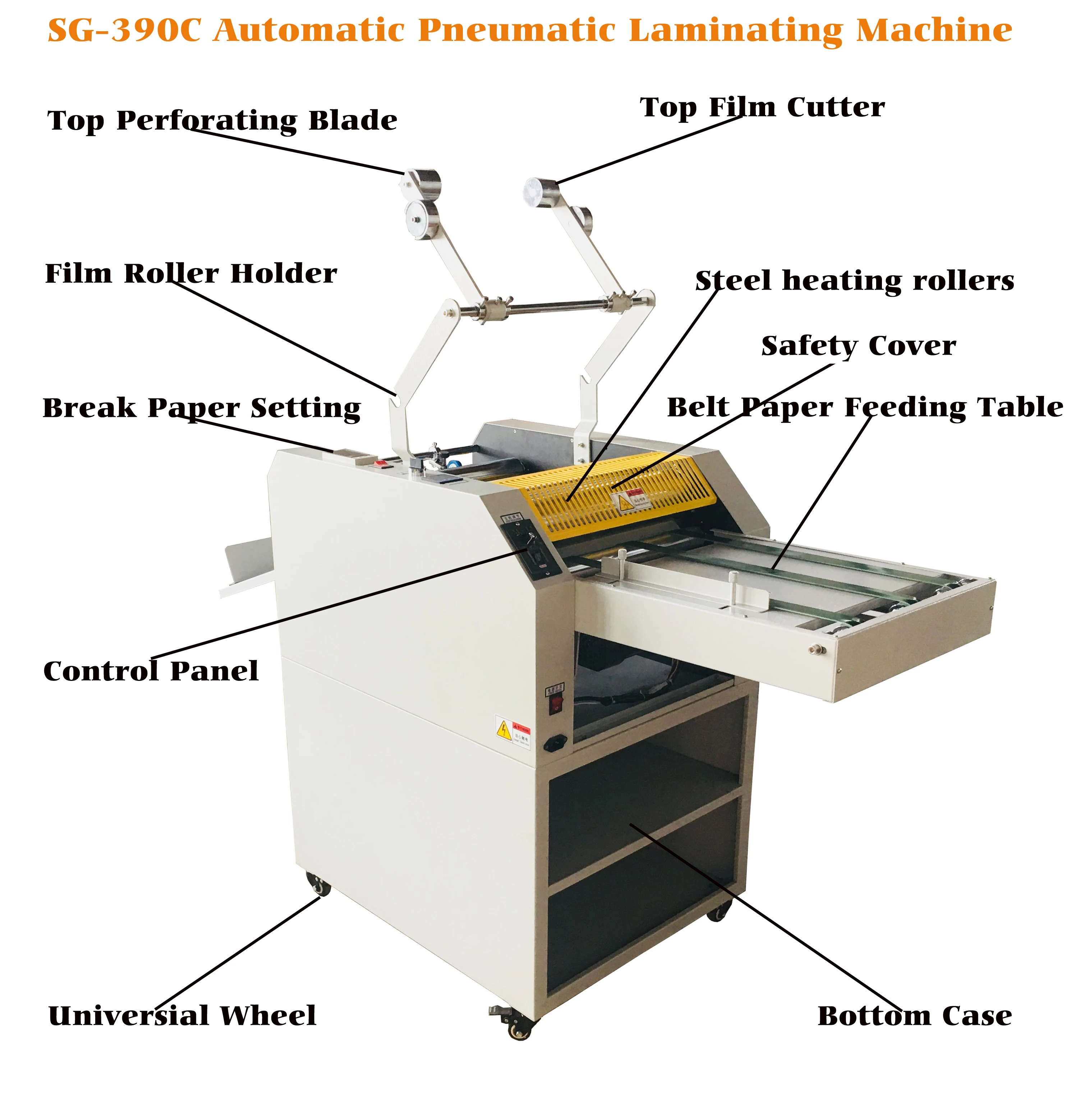 SG-390C Hot Roll Digital Laminating Machine Thermal Paper Hot Roll ...