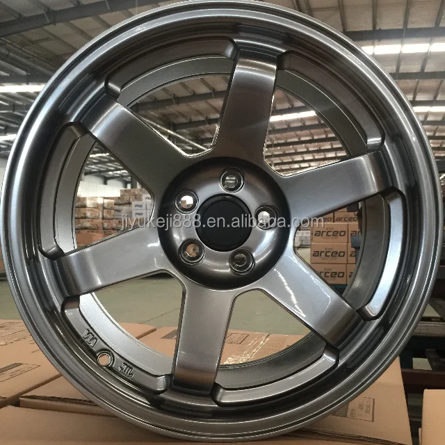 Jy TE37 2024 Very Popular 17 Inch Rims, 4 Hole and 5 Hole Cast Aluminum ...
