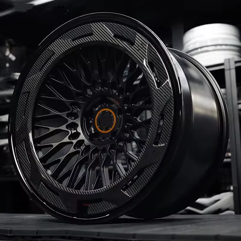 Carbon Fiber Sports Car Rims Forged T6061 Pcd 5*120 5*130 5*112 Size 18 ...