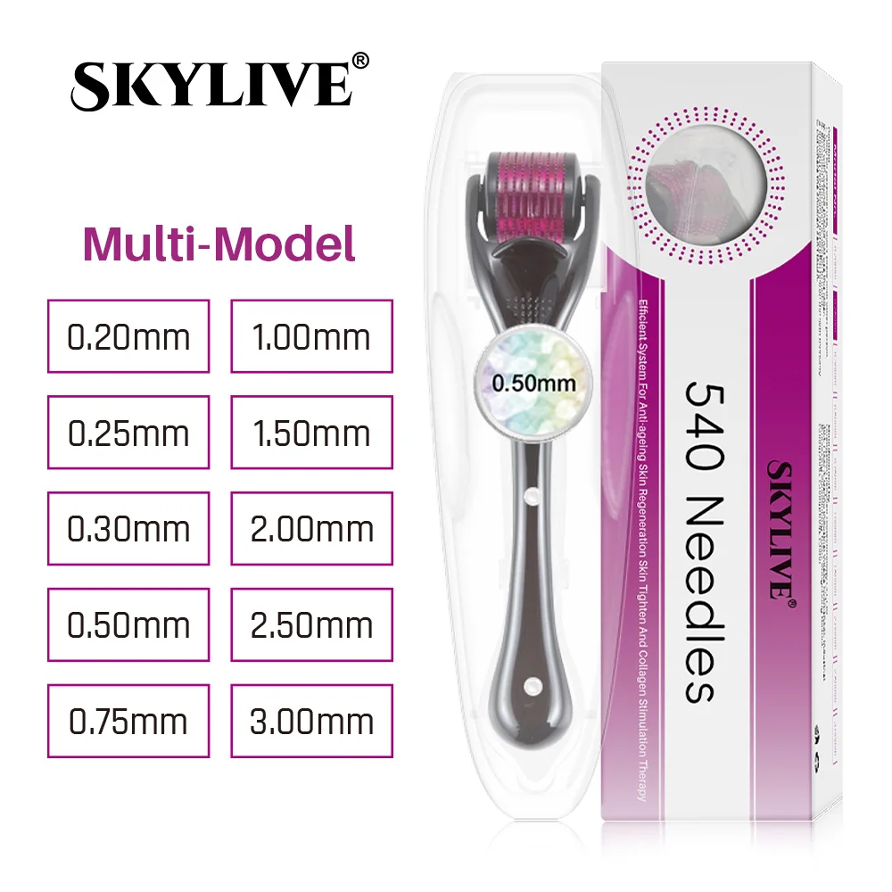 Micro Needling Roller Derma Roller 0.75mm 1.0mm 1.5mm 1.75mm Roller ...