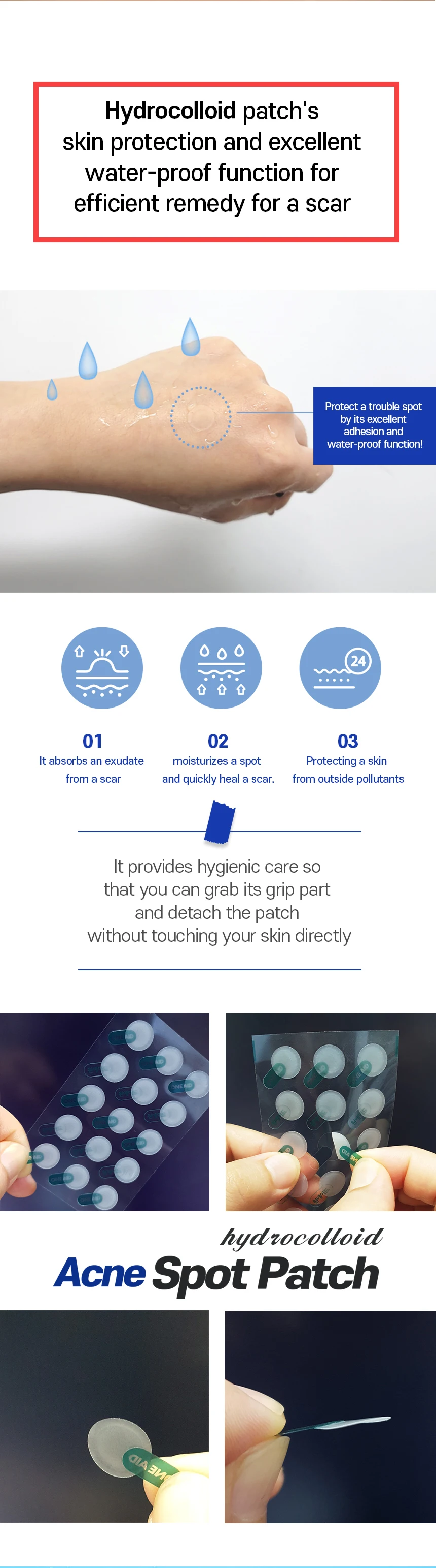 Thin Acne Spot Patch (30 Patches) Made In Korea Circle Type Hahnrigel ...