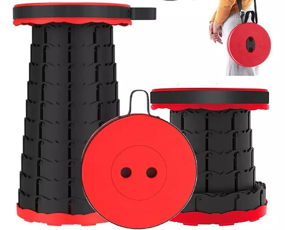 SHARIN Folding Stool - Portable Telescoping Seat for Camping