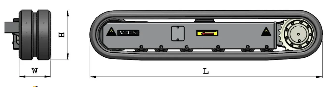 Carrier Rubber Track For Undercarriage System Width 150 *pitch 72 - Buy ...