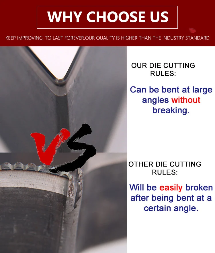 2pt 3pt Thickness Steel Rule Die Cutting Blades Creasing Rule For Die ...