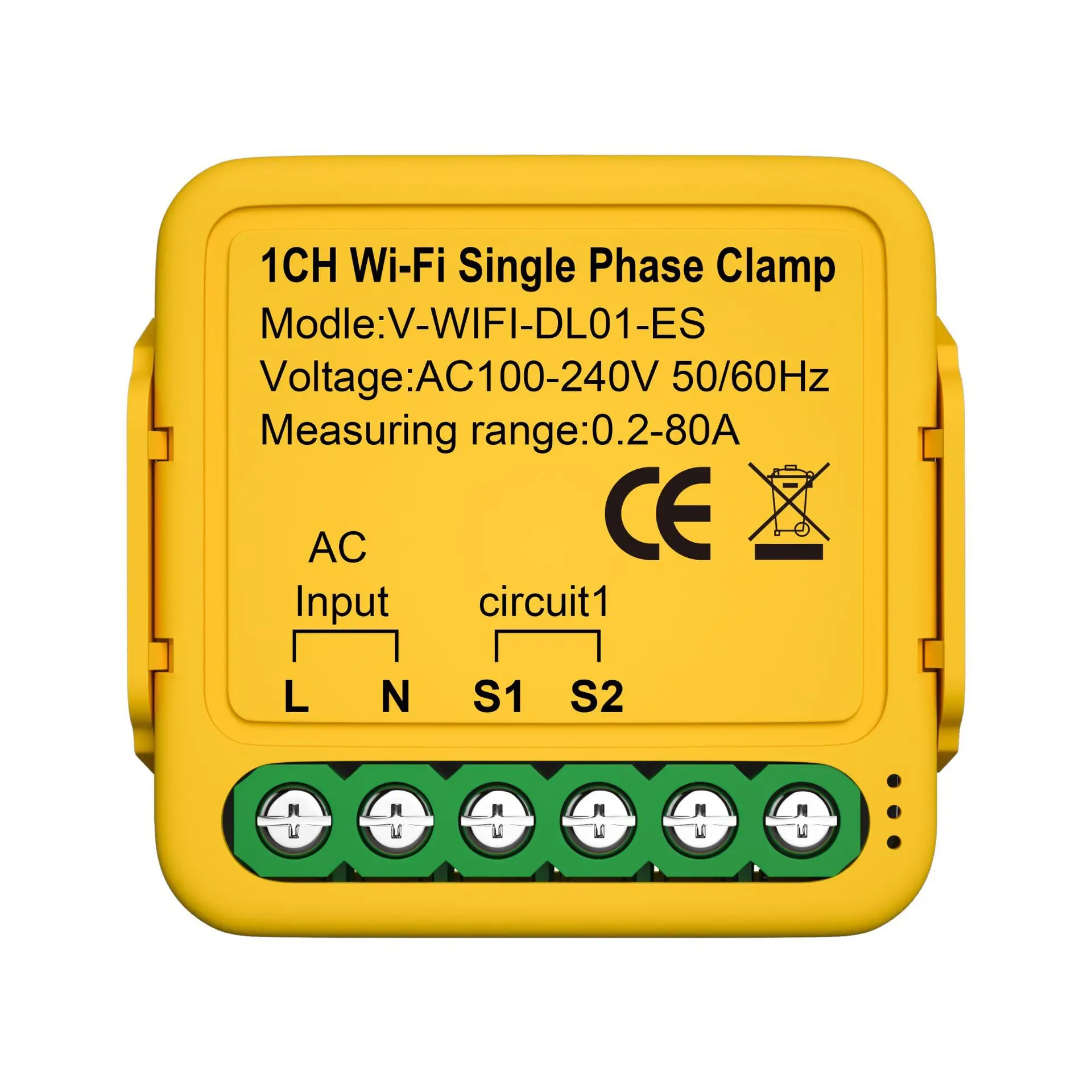 Smart Single Phase Energy Monitor - 1 Channel Power Clamp Meter