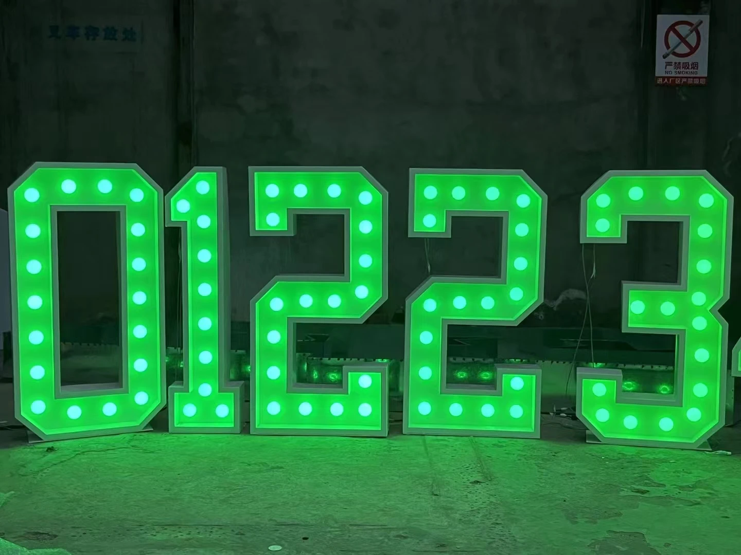 2ft 3ft 4ft 5ft Marquee Letter Led Big Numbers Giant Light Up Letters ...